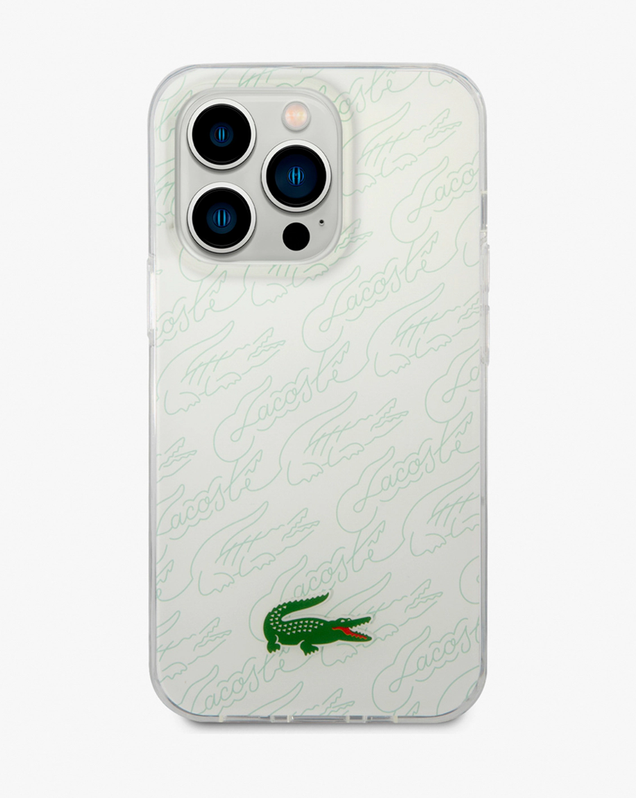 Lacoste Hard Case IML Double Layer & Dyed Bumper Signature Pattern ...