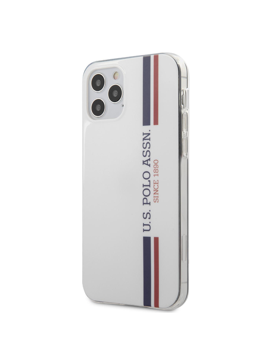 U.S. Polo Assn. Hard Case Tricolor Vertical Stripes for iPhone 12 / 12 ...