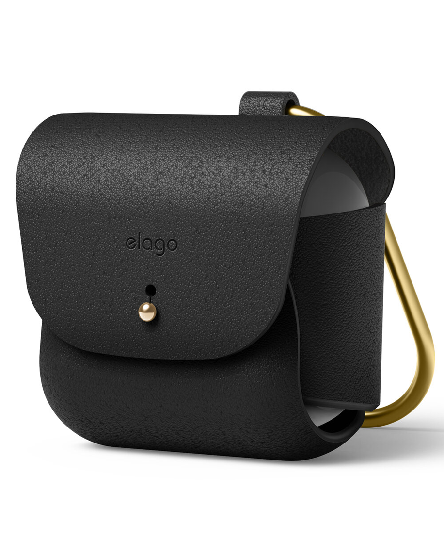 Elago Airpods 3 Leather Case - Black