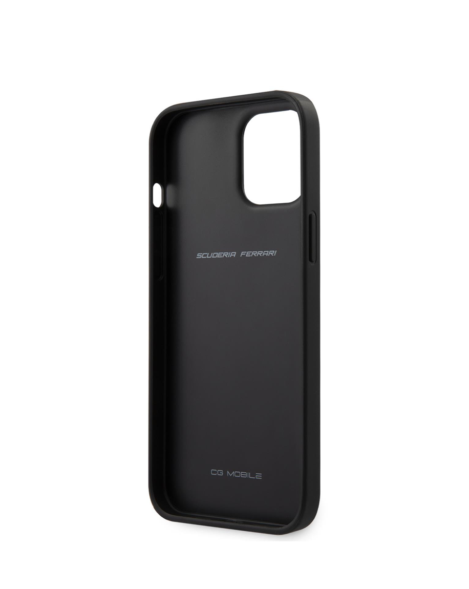 Ferrari Real Leather Hard Case Off Track with Contrasted Stitched Nylon ...