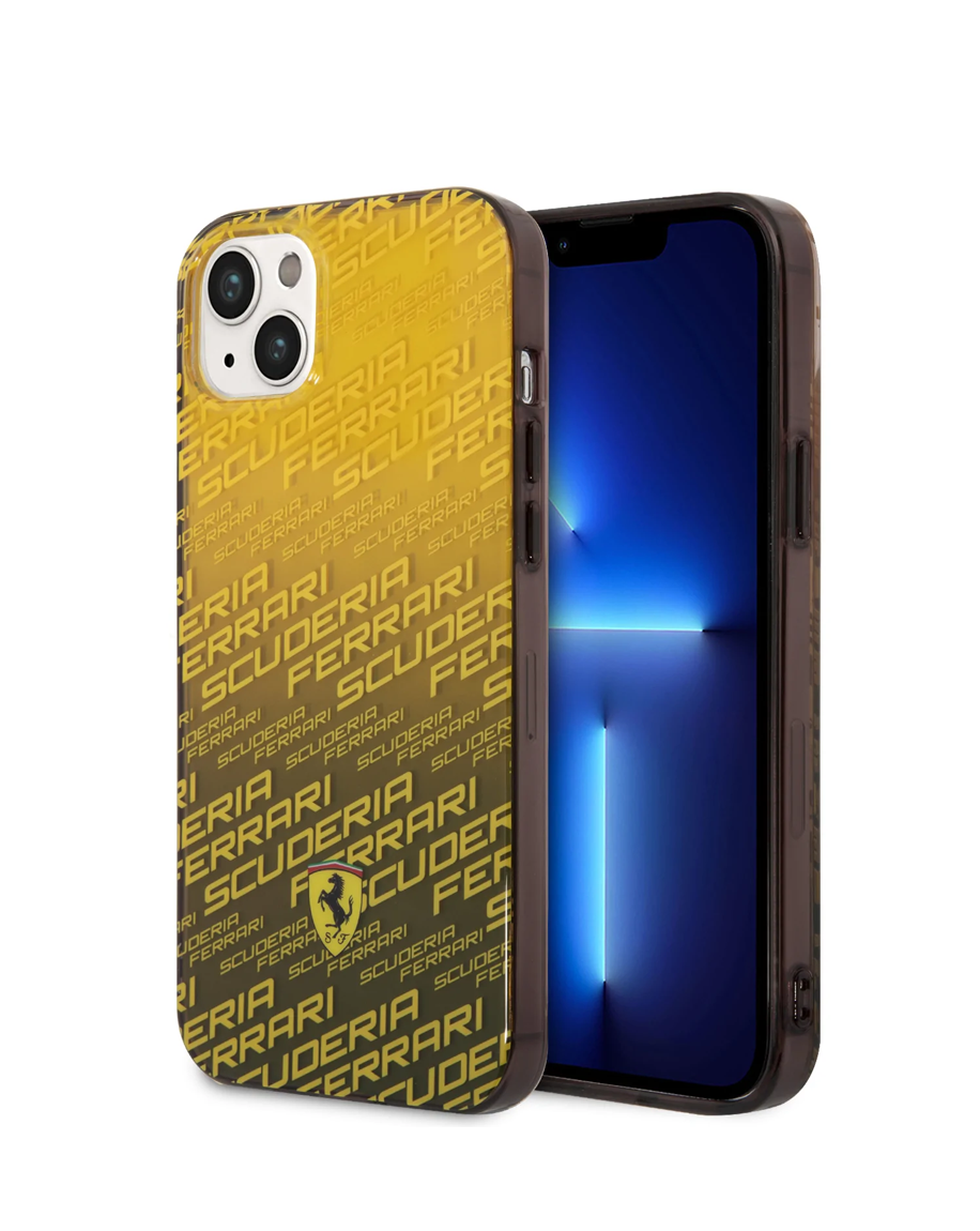 Ferrari Gradient PC/TPU Case With Allover Scuderia & Dyed Bumper For ...