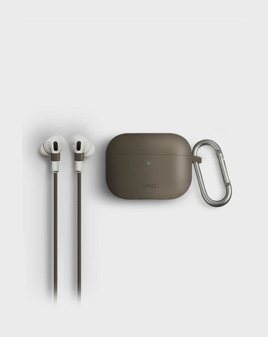 UNIQ VENCER Protective Silicone Case For AirPods Pro - Dark Sand